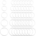 1 Box 100pcs 5 Styles Brass Linking Rings Ring Silver 20~40x0.7~1mm ...