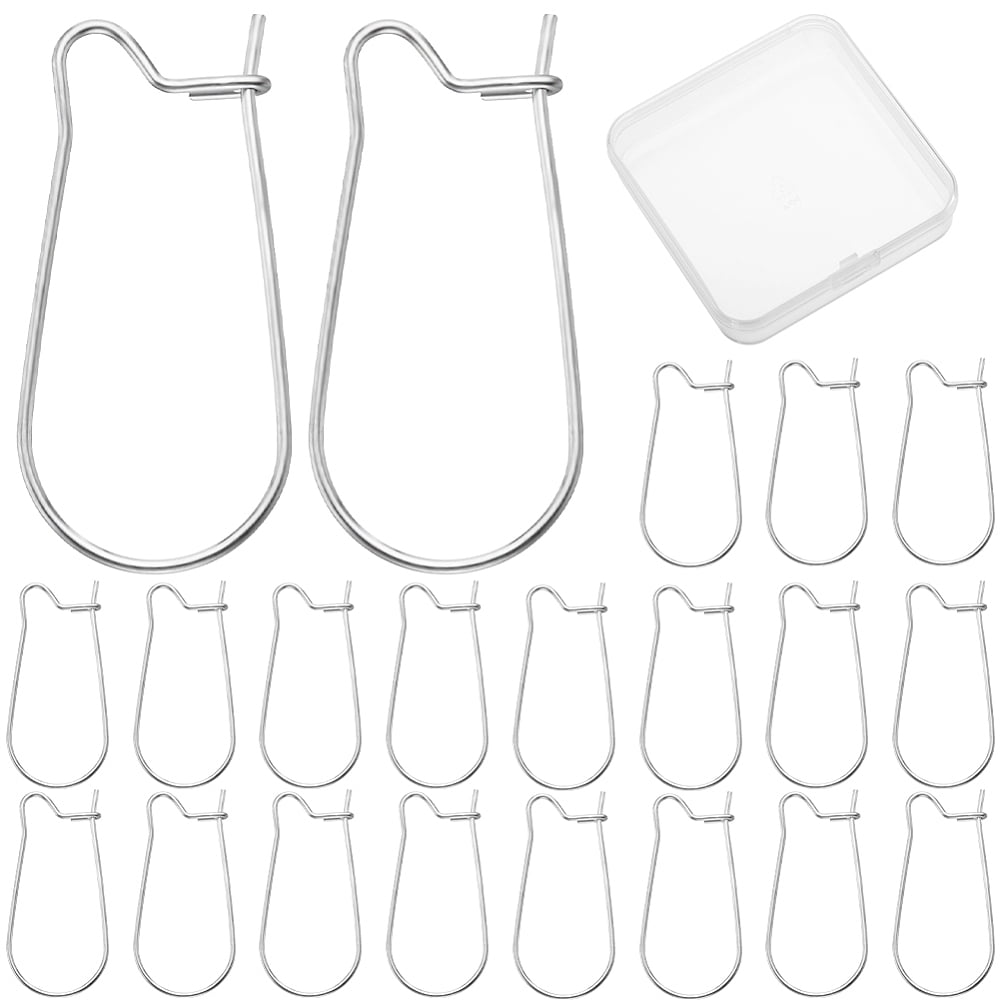 1 Box 100pcs Kidney Ear Wires 18K Gold Plated U-shaped Earring Hooks ...