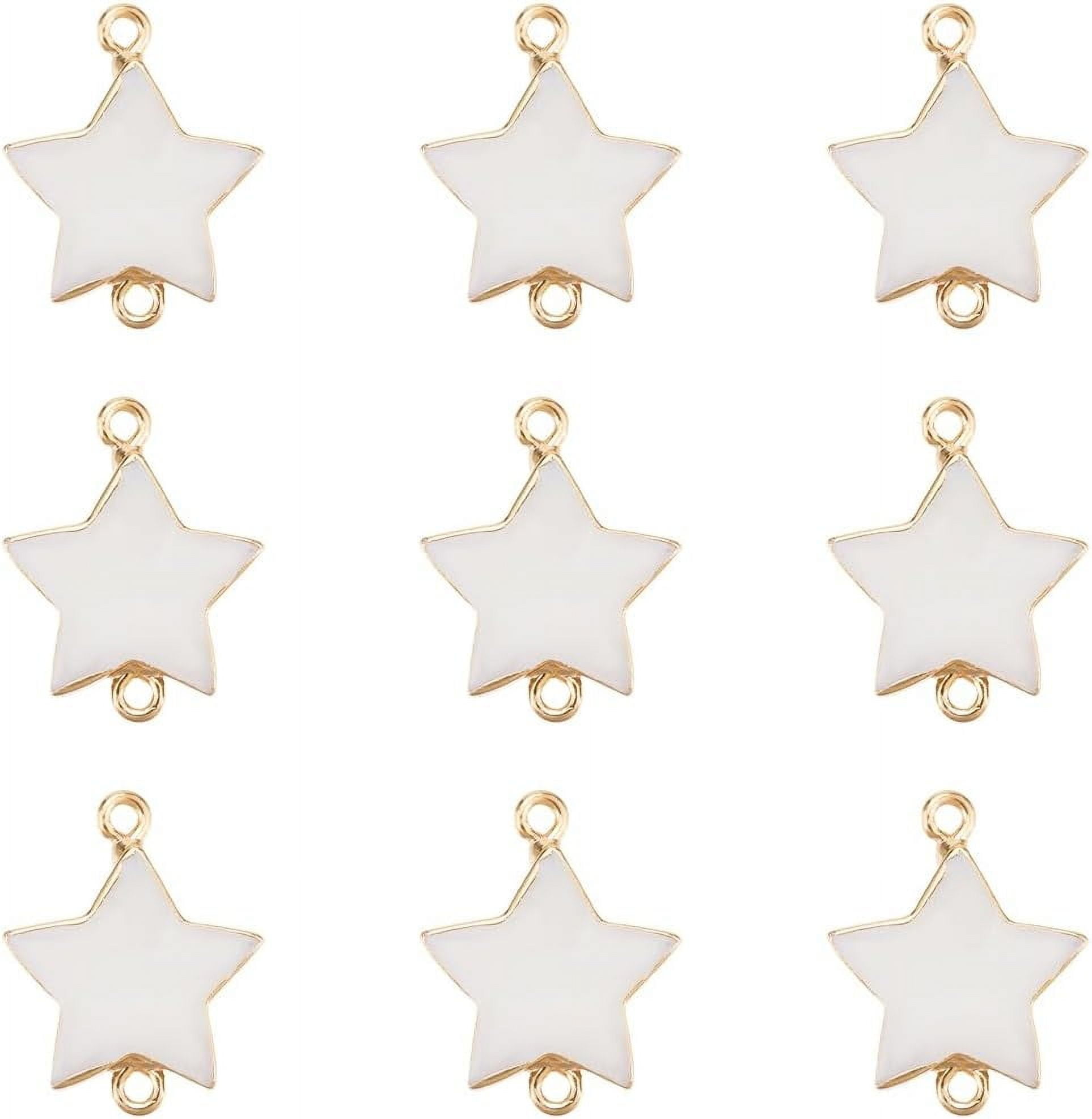 1 Box 10Pcs Freshwater Shell Charms Shell Connector Charms Bulk Ocean ...