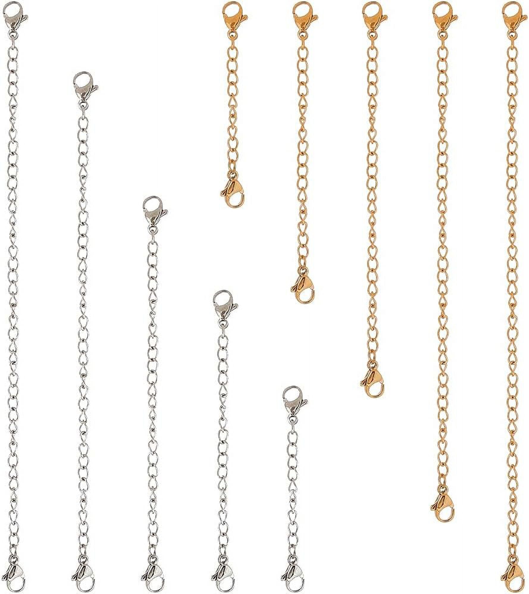 1 Box 10Pcs Jewelry Extender Chain Necklace Extension Chains Bulk ...