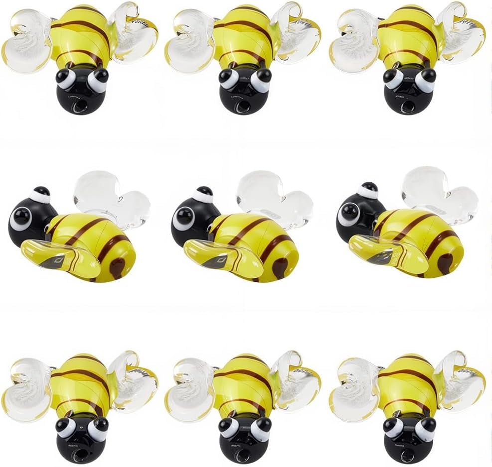 1 Box 12Pcs Bee Beads Bulk Handmade Lampwork Glass Beads Cute Bumble ...