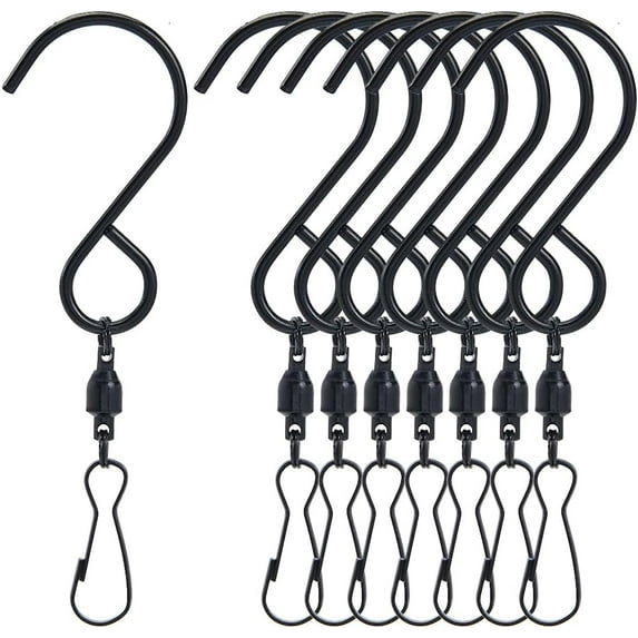 1 Box 12Pcs Swivel Hook Clips Wind Chime Spinner Hooks 360 Degree Dual ...