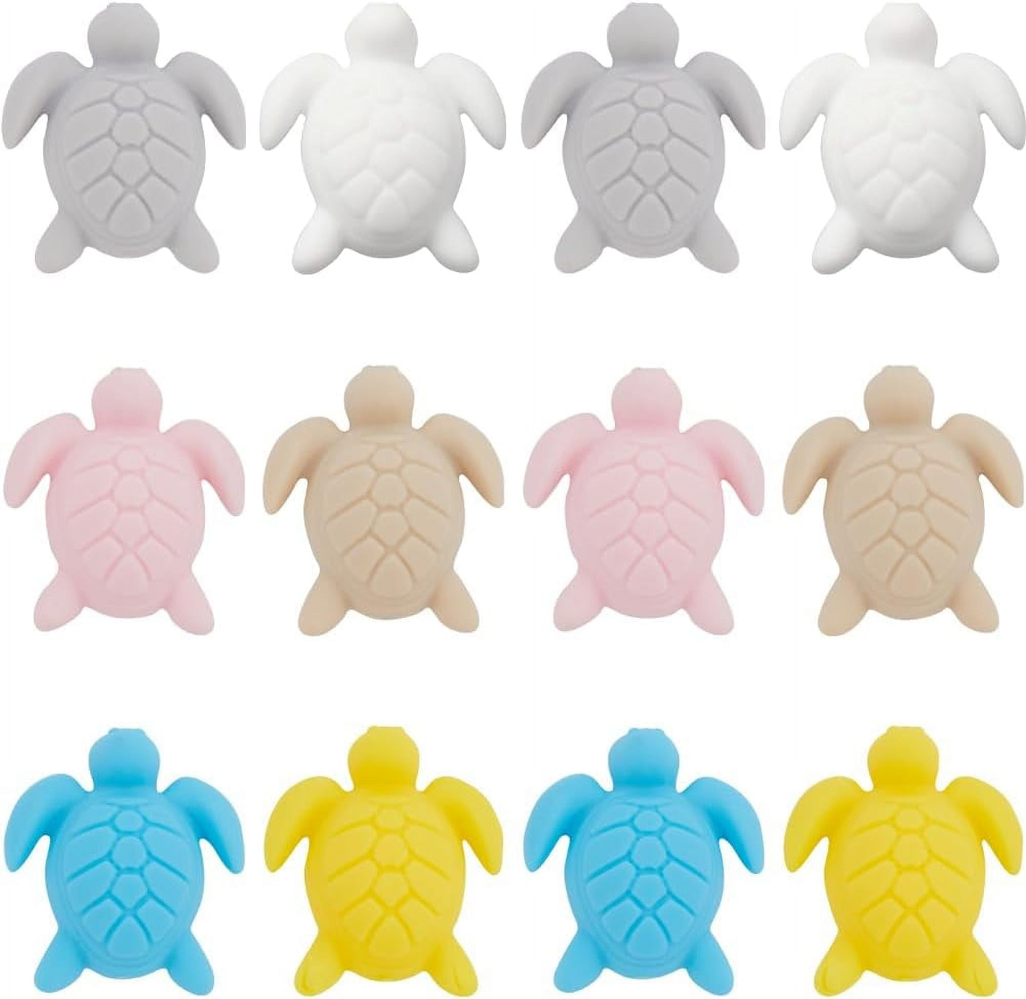 1 Box 12Pcs Turtle Bead Sea Silicone Beads Summer Animal Cartoon Sea ...