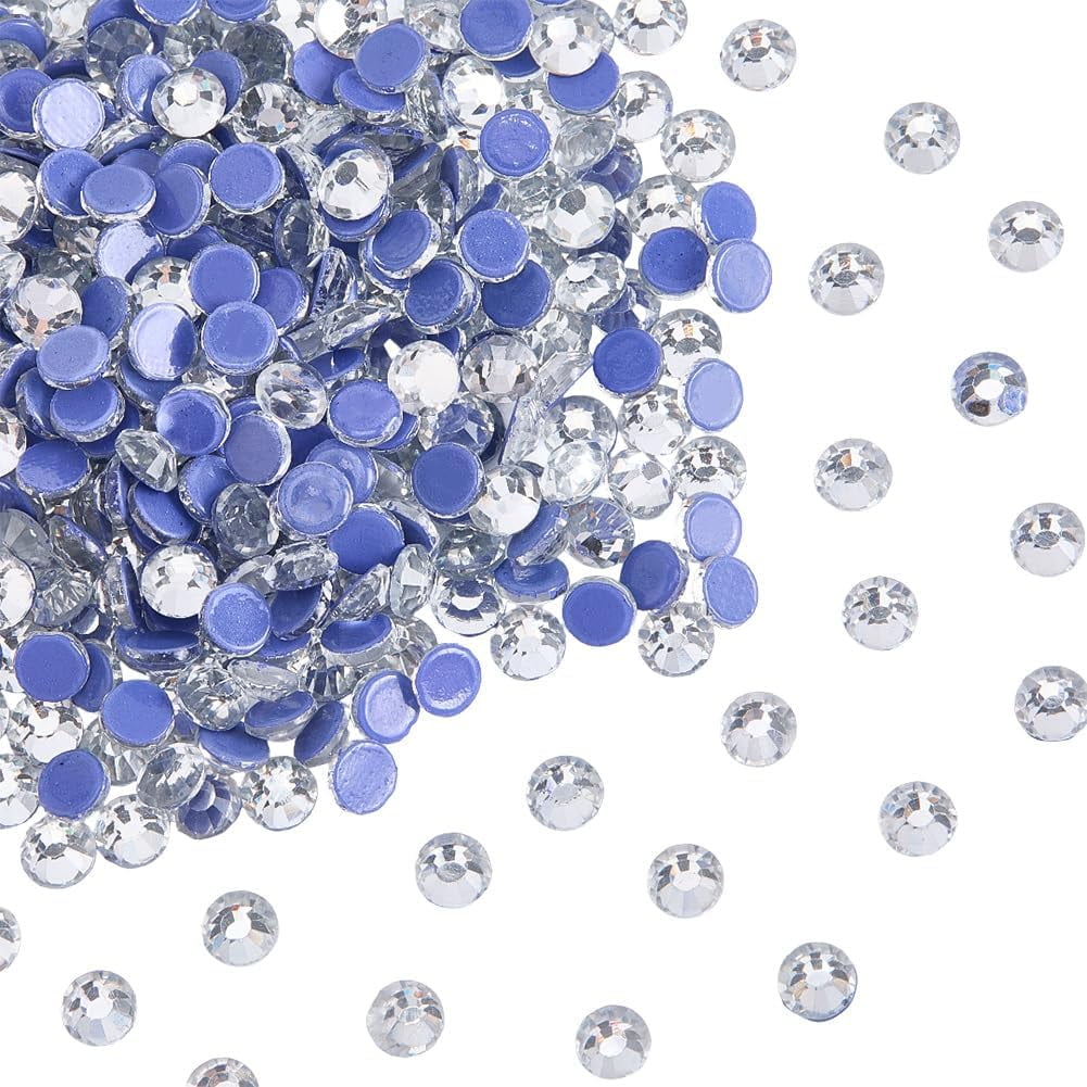 1 Box 1440Pcs Silver Hotfix Rhinestones Flatback Glass Rhinestone 4.6mm ...
