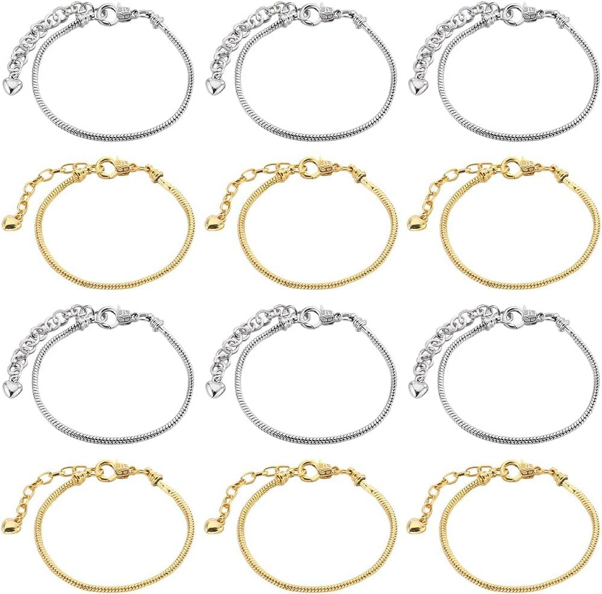 1 Box 14Pcs Snake Chain Bracelets Charm Bracelet Snake Chains Brass DIY ...