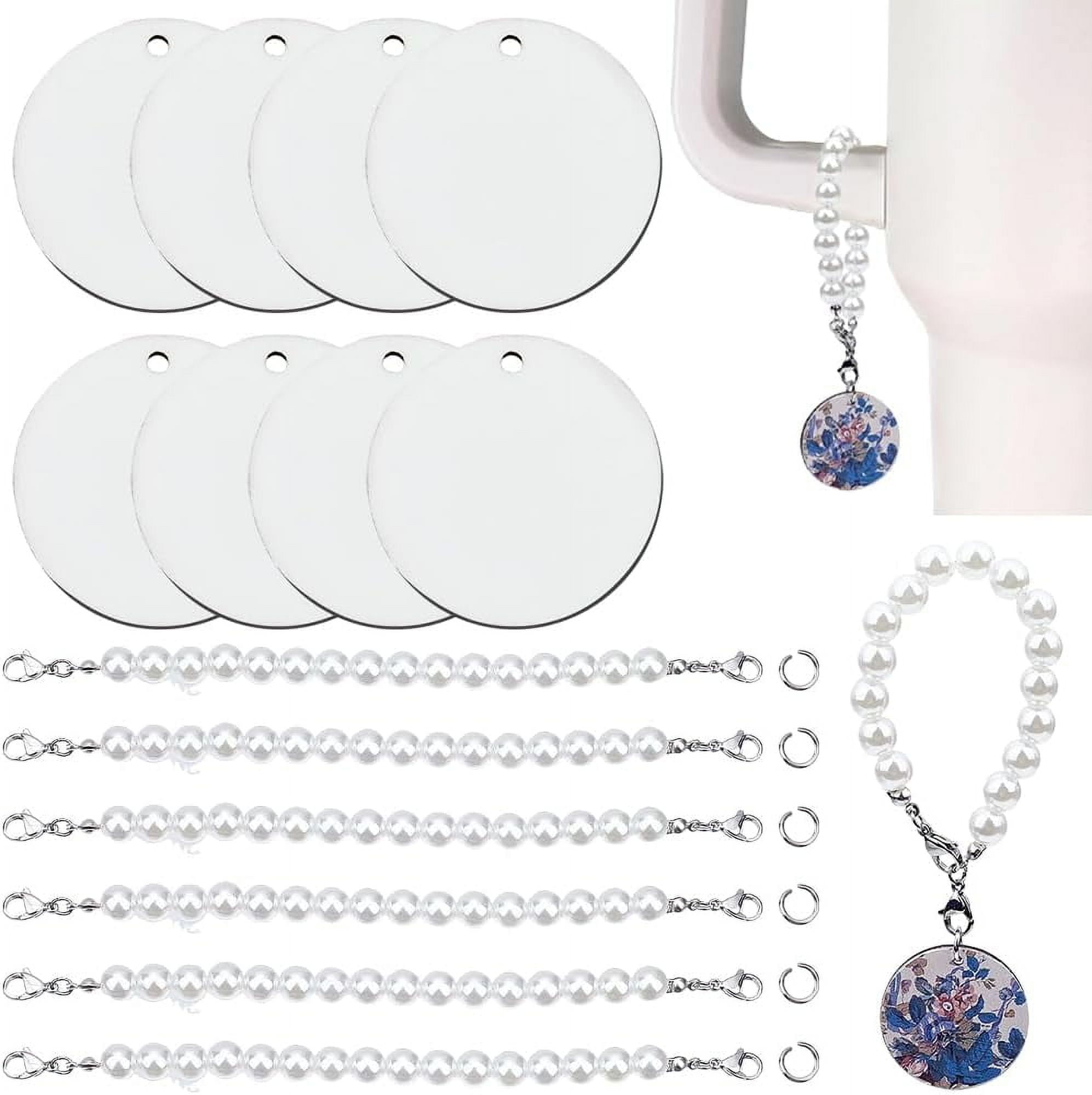 1 Box 15 Sets Sublimation Blank Charms Cup Charm Blanks Sublimation ...