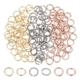 1 Box 150Pcs 3 Style 304 Stainless Steel Open Jump Rings Twisted Round ...