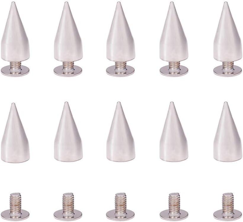 1 Box 150pcs Bullet Cone Studs and Spikes Screw Back Studs Metal Rivet ...