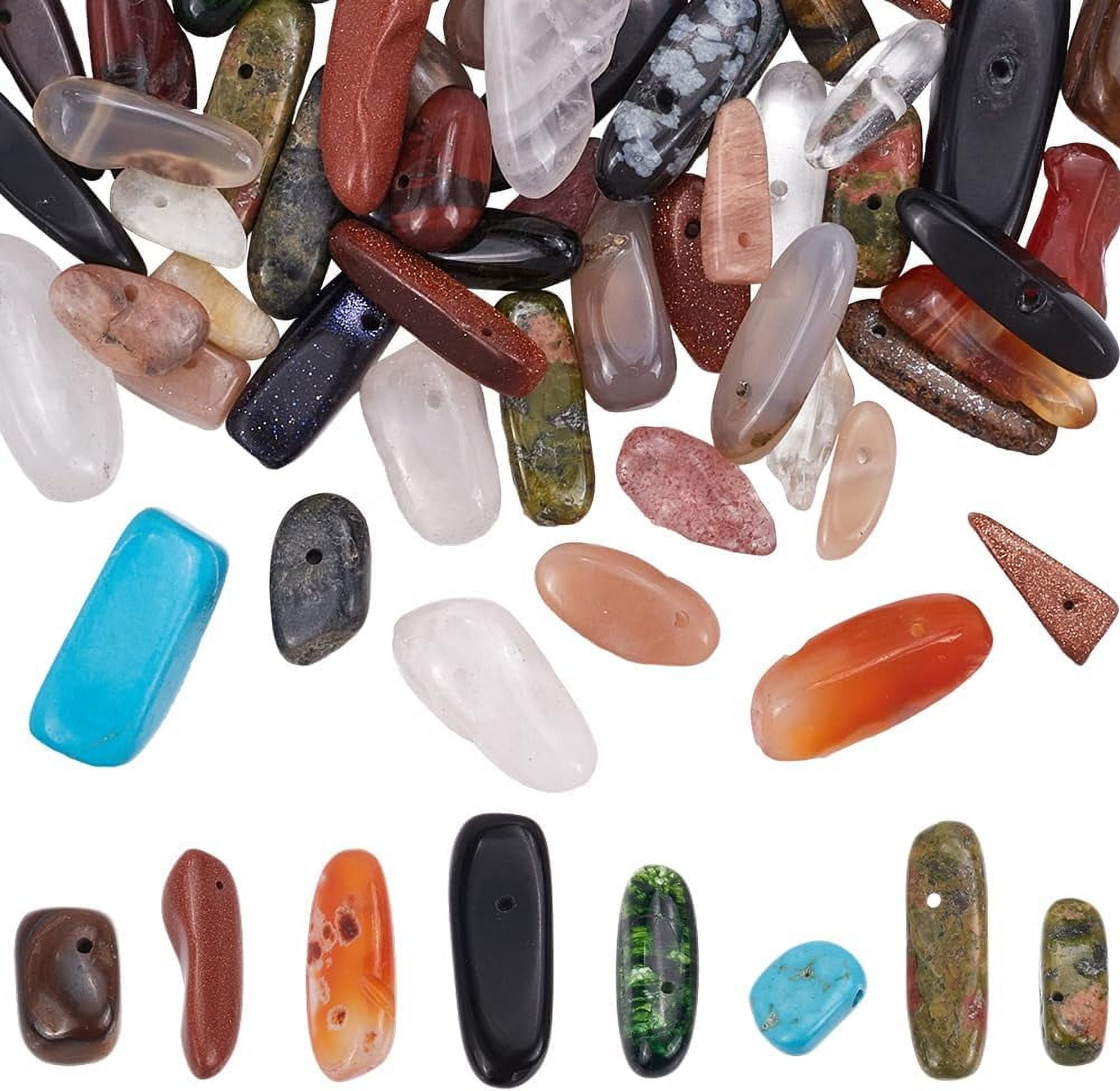 1 Box 16 Inch/40CM Natural Gemstone Bead Strands Stone Beads Kit ...