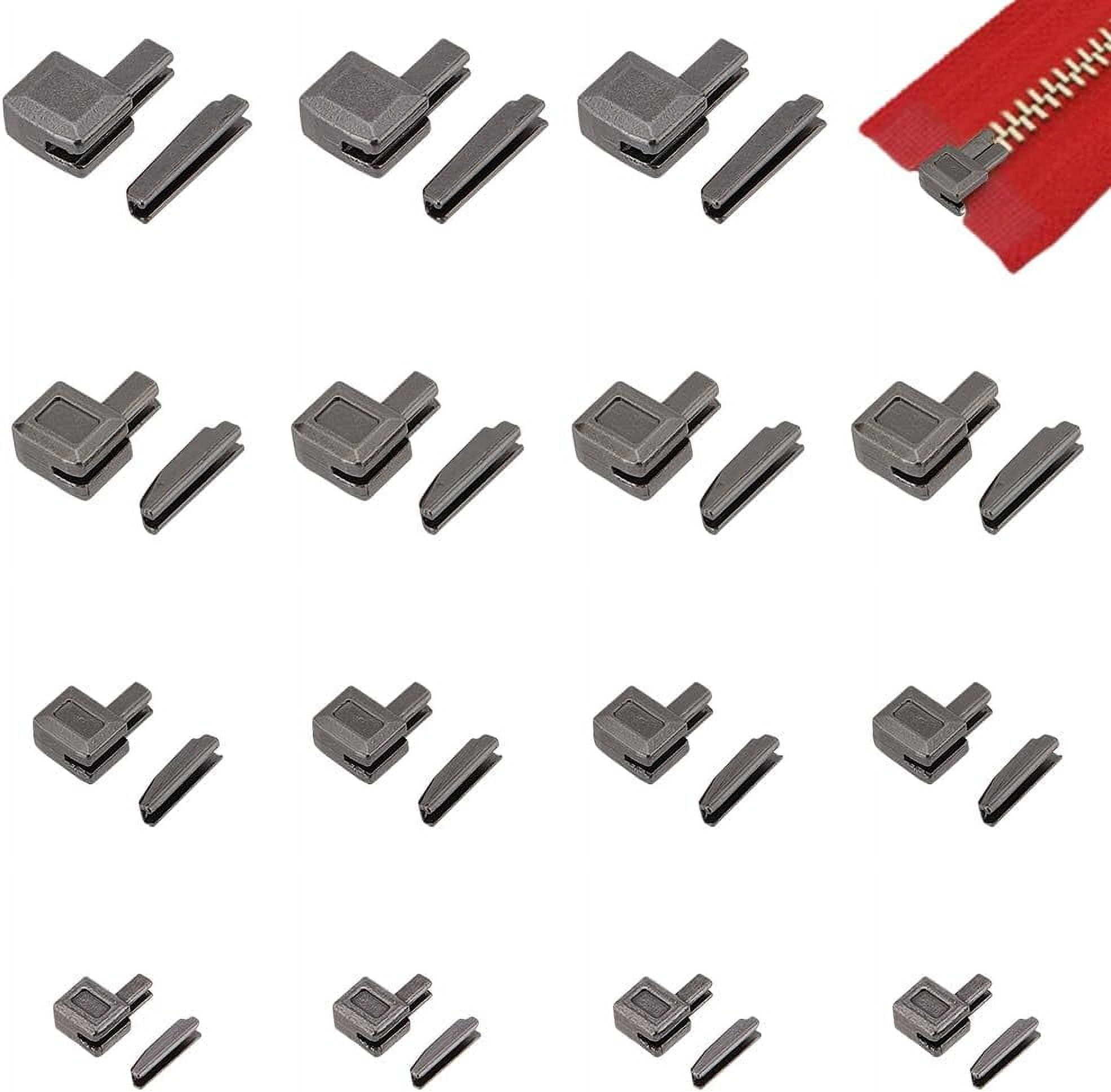 1 Box 16 Sets Metal Zipper Repair 4 Sizes Zipper Insertion Pin #3#5#8 ...