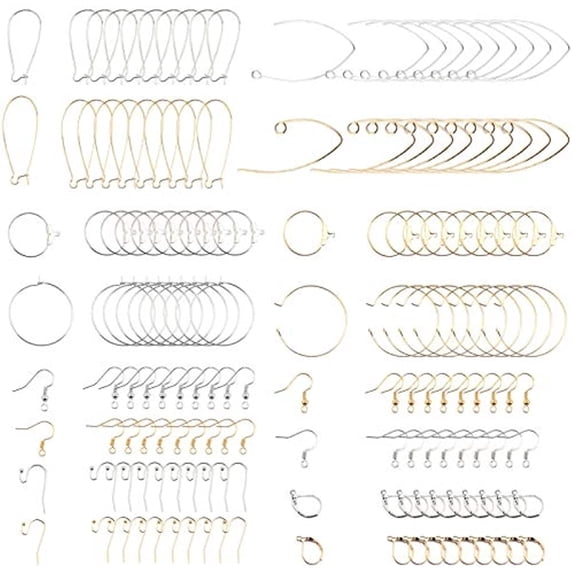 NOBRAND 160pcs Mixed Color Ear Wires, Lever Back Earring Findings for ...