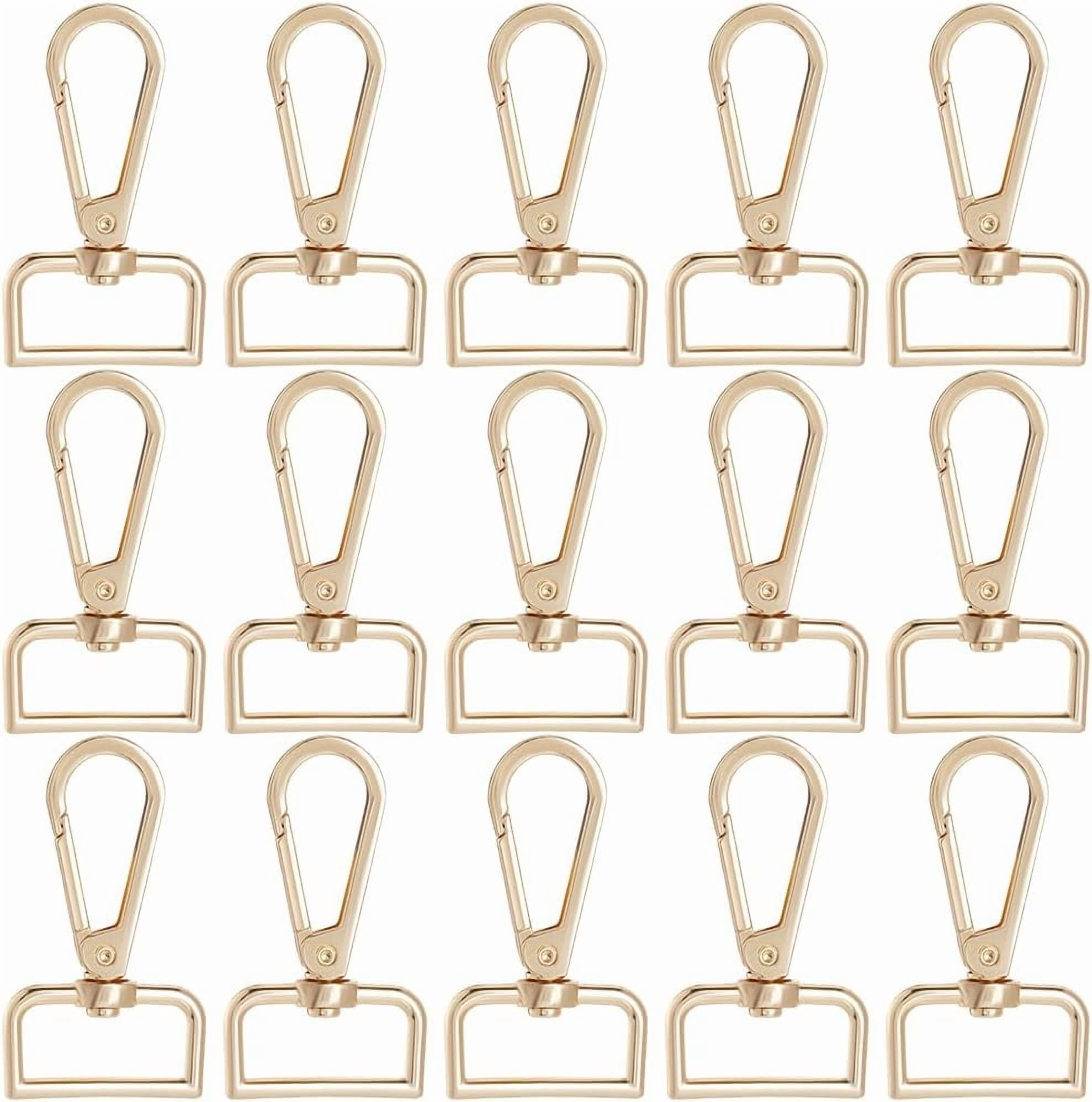 1 Box 16Pcs Swivel Clasp Hooks with D Ring Lobster Claw Clasps 1 Inch ...