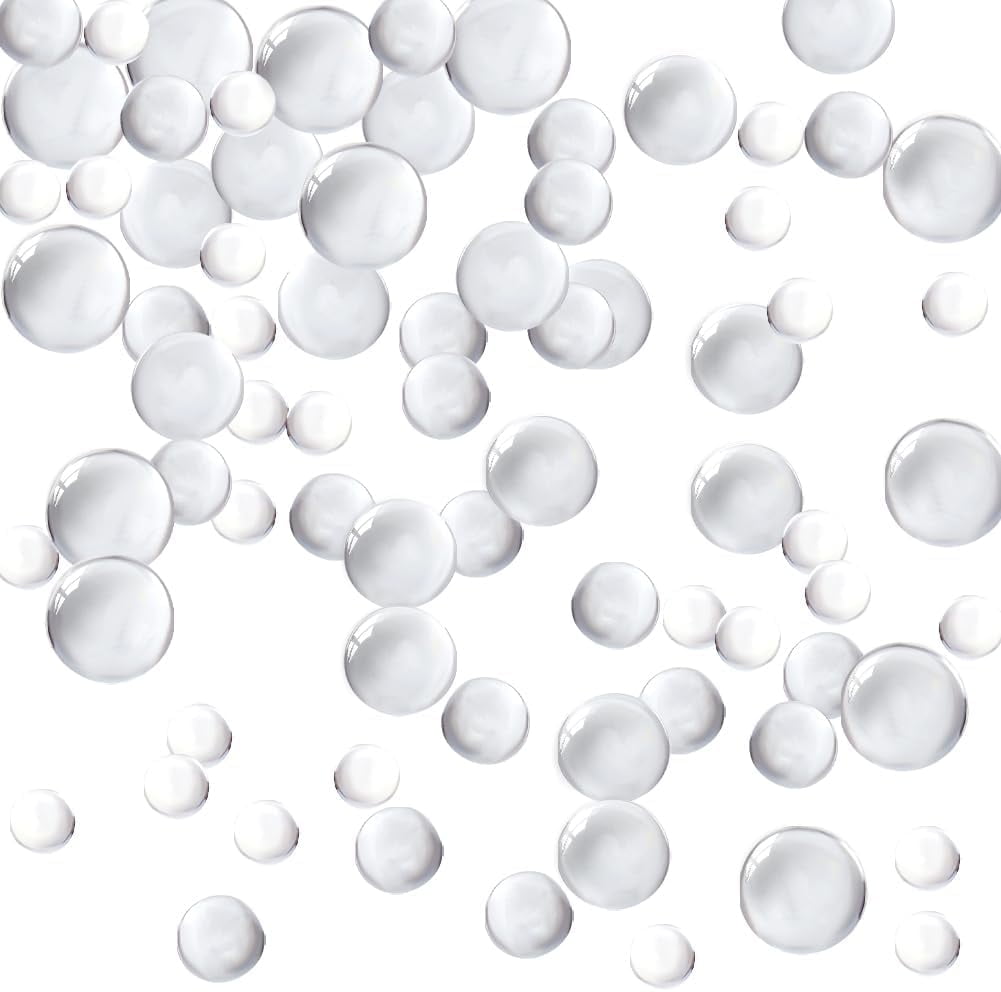 1 Box 1700Pcs Water Embellishments Bulk Clear Resin Dewdrop Droplets ...