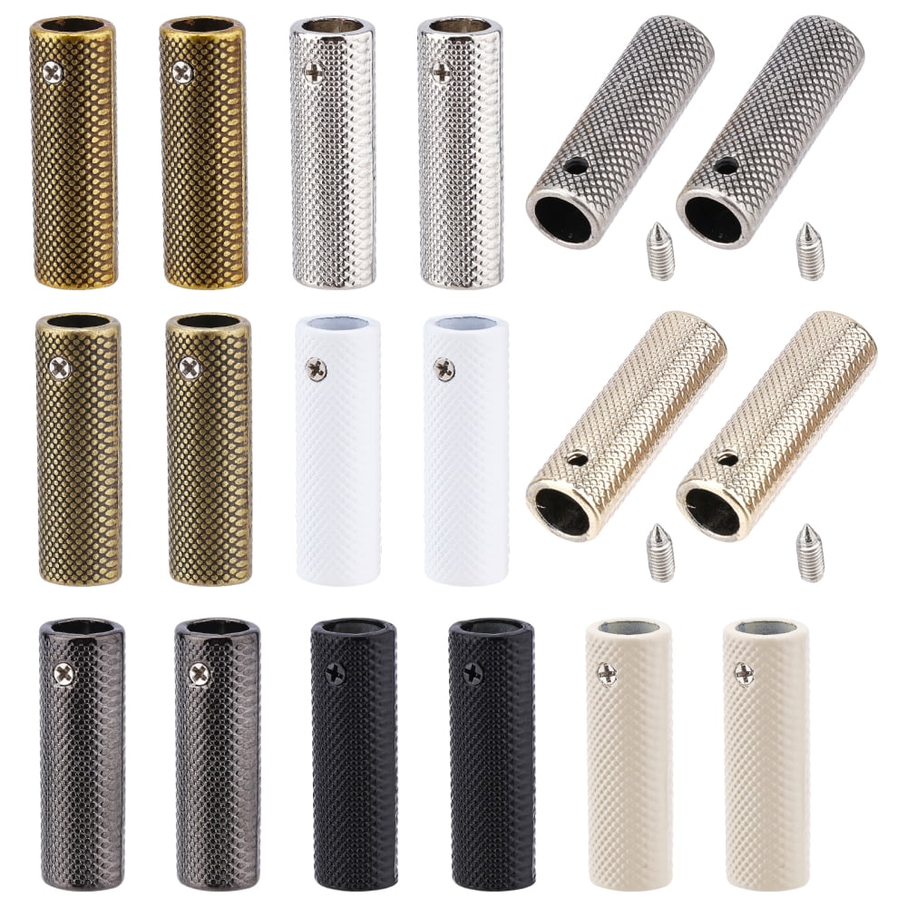 1 Box 18 Sets 9 Colors Zinc Alloy Cord Ends End Caps with Screw Column ...