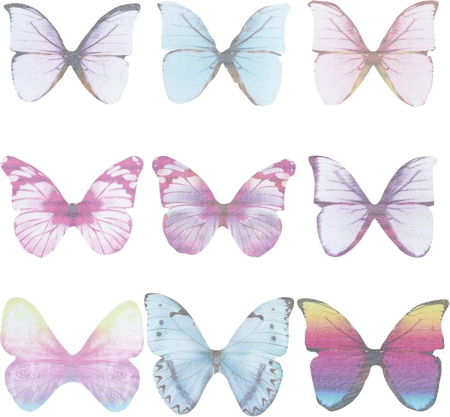 1 Box 180Pcs 9 Style Butterfly Earring Charms Butterfly Wings Charms ...