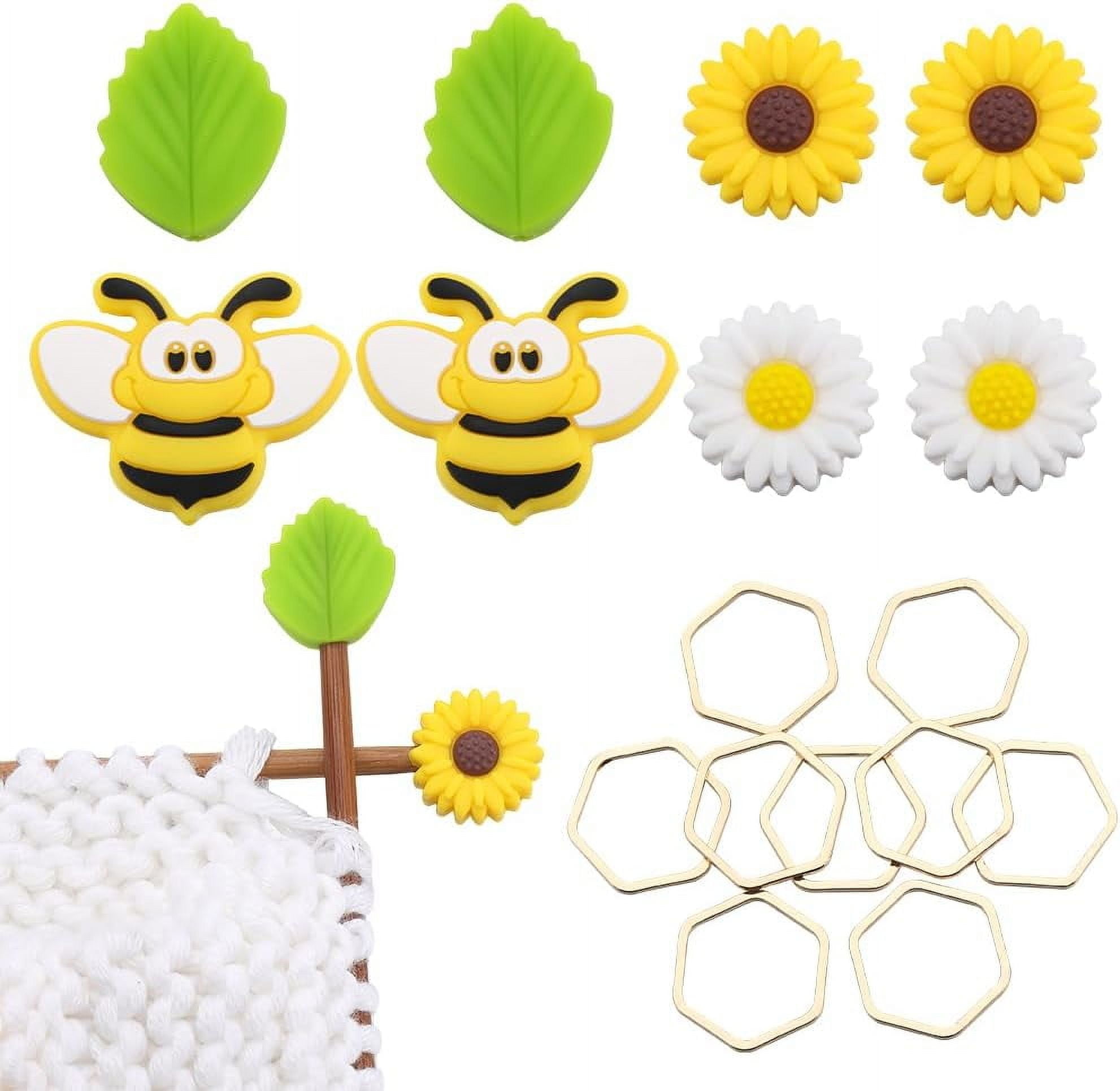 1 Box 18Pcs Knitting Needle Stoppers Needle Point Protecters Knitting ...