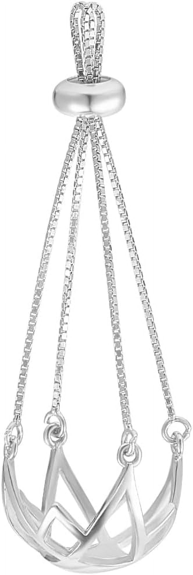 1 Box 1Pc Cage Charms Sterling Silver Adjustable Pearl Cage Ball Hollow ...
