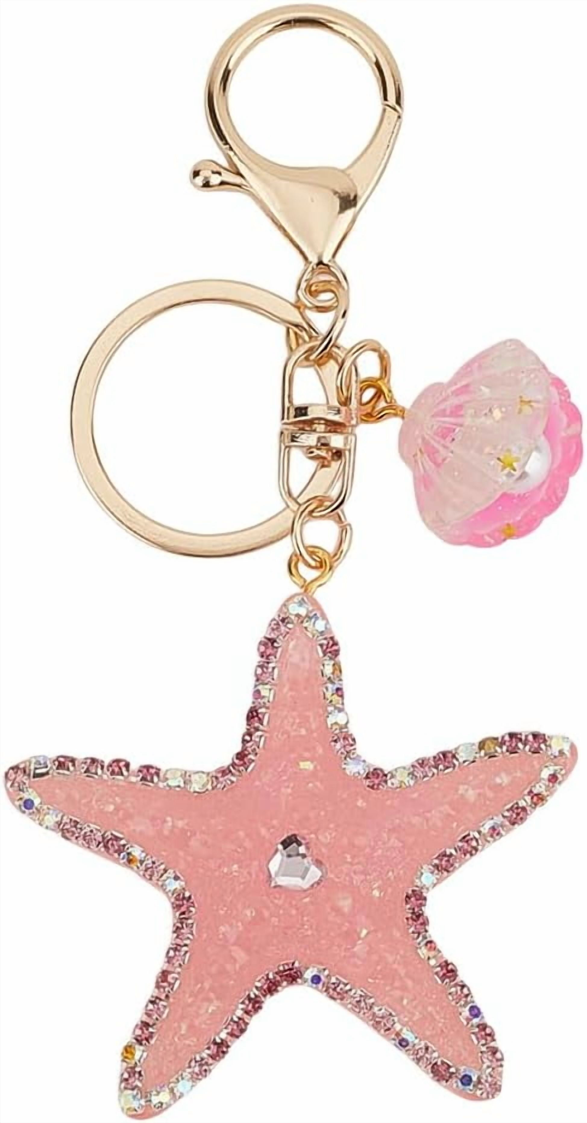 1 Box 1Pc Sea of Stars Keychain Seashell Key Chains Small Starfish ...