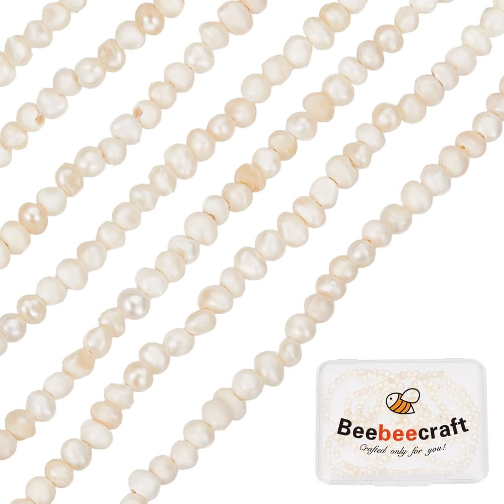 1 Box 2 Strand Pearl Beads Natural Cultured Freshwater Pearl Beads ...
