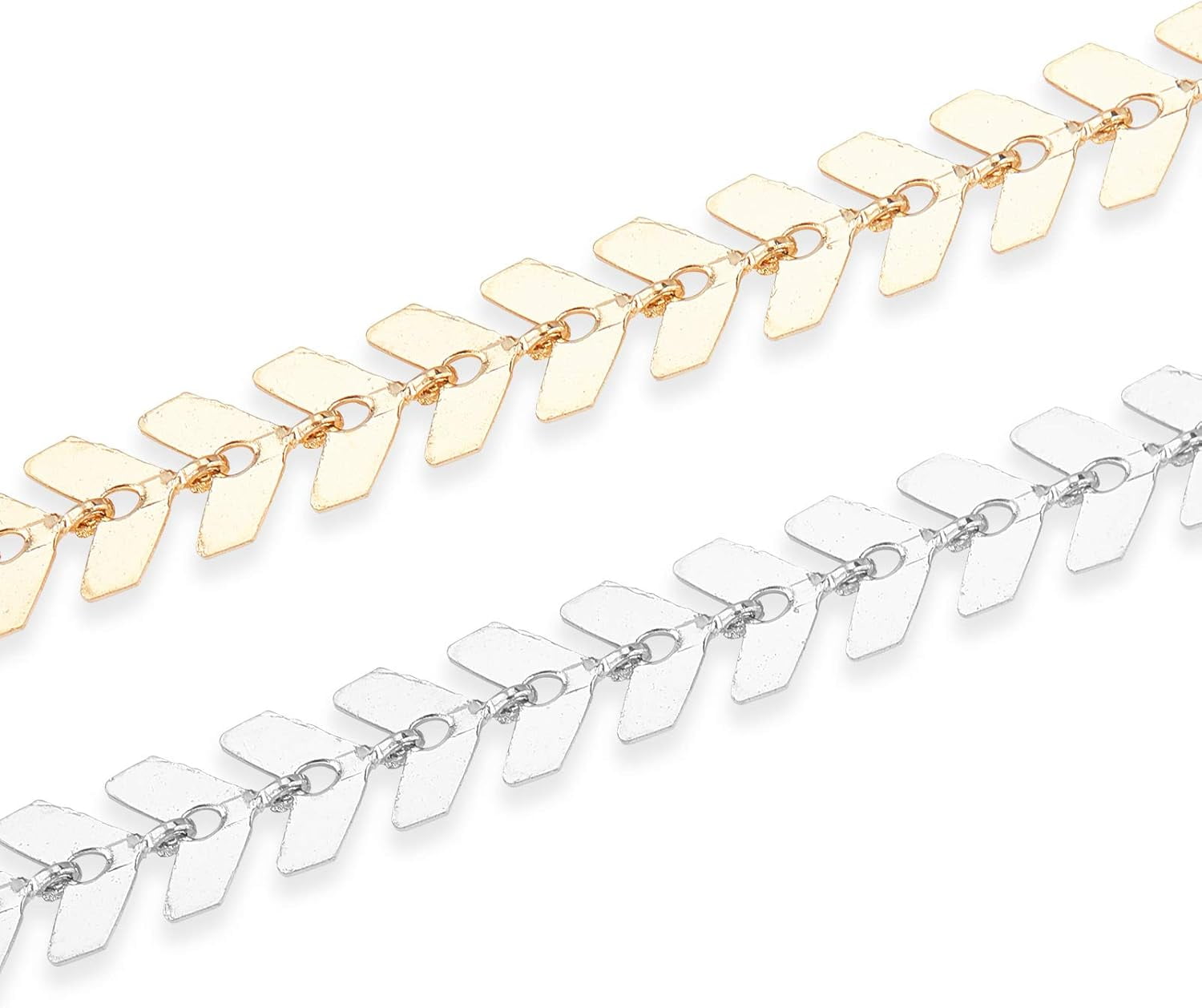 1 Box 2 Strands 2 Colors Cobs Chains 304 Stainless Steel Chains ...