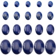 1 Box 2 Style Natural Blue Spot Jasper & Lazuli Cabochons Oval 36pcs ...