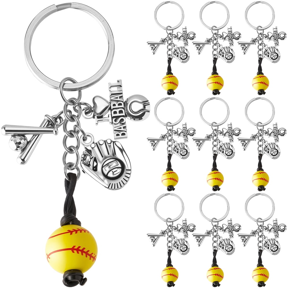 1 Box 20 Sets Baseball Keychains Bulk Sports Themed Key Chains Set ...