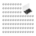 1 Box 200Pcs 304 Stainless Steel Open Jump Rings Black 18 Gauge 6x1mm ...