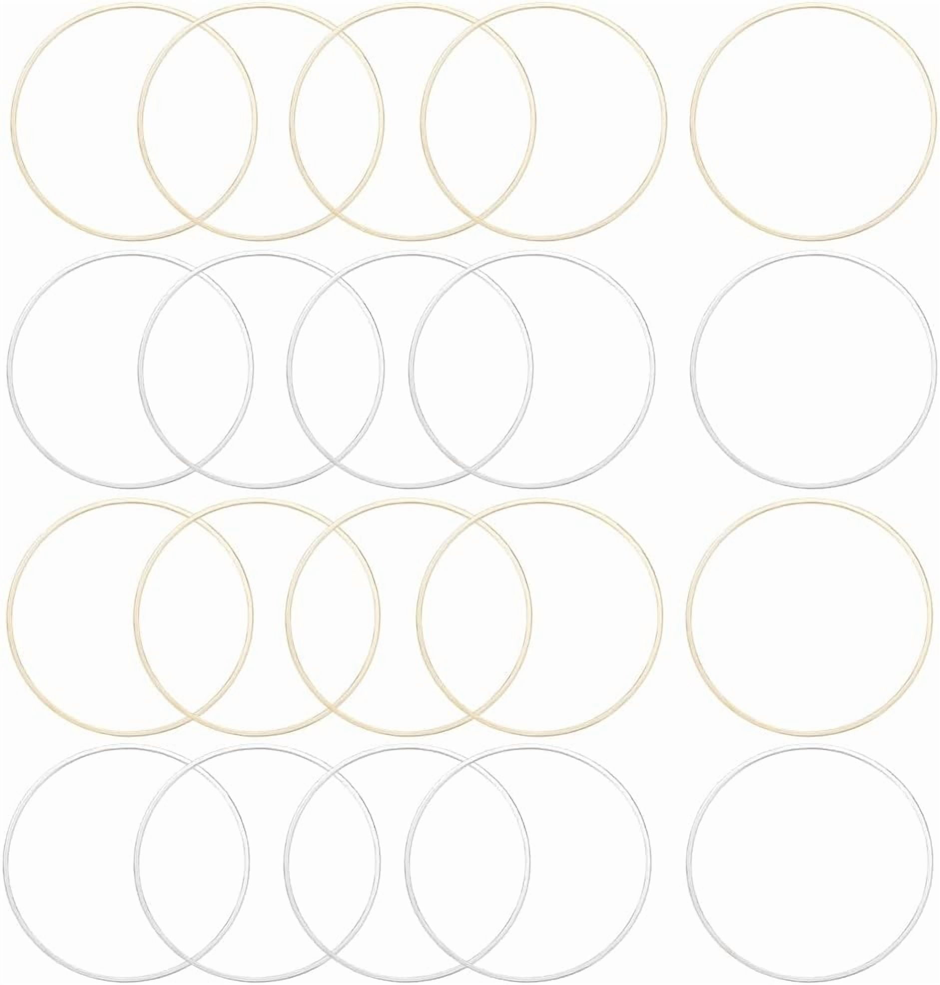 1 Box 20Pcs 2 Color 40mm Linking Rings 24K Gold Sterling Silver Plated ...