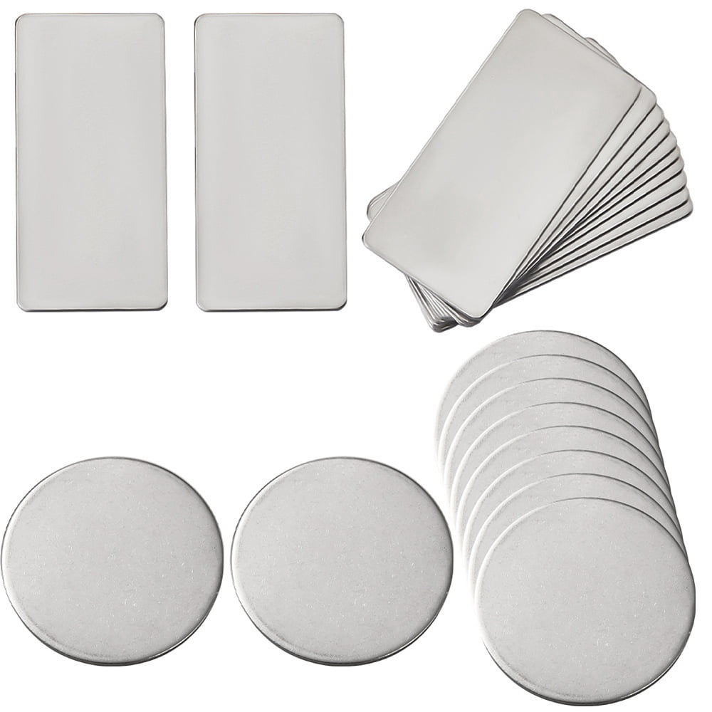 1 Box 20Pcs 35mm Metal Stamping Blanks Bulk Stainless Steel Stamped ...
