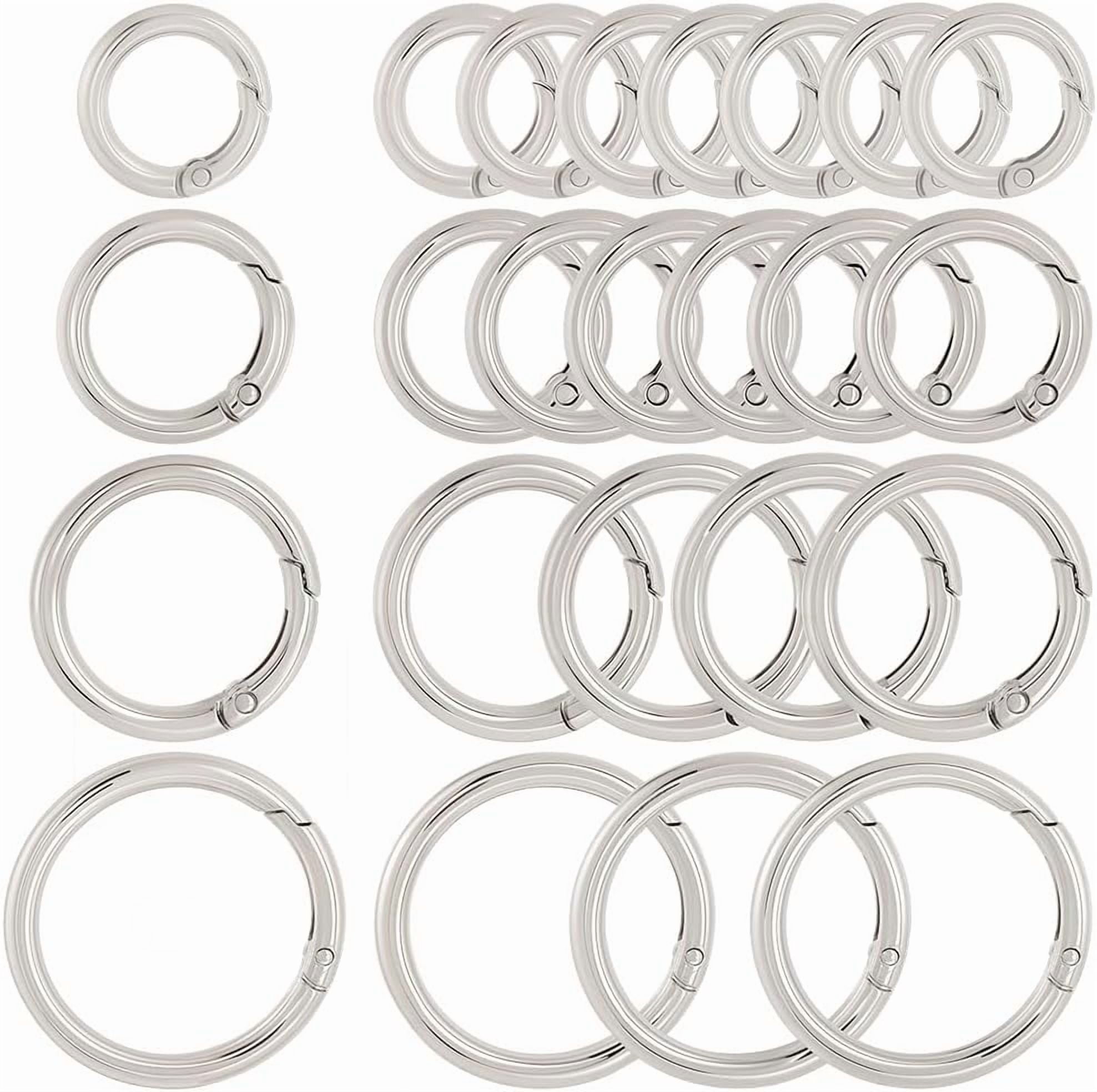 1 Box 20Pcs 4 Sizes Trigger Spring O Rings Bulk Round Carabiner Clip ...