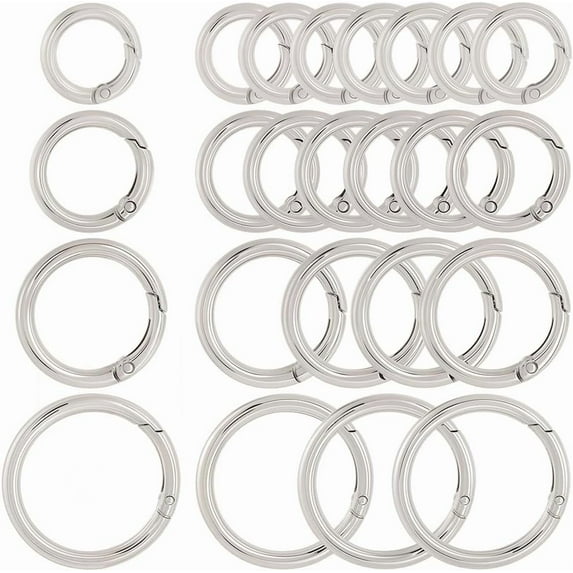 1 Box 20Pcs 4 Sizes Trigger Spring O Rings Bulk Round Carabiner Clip ...
