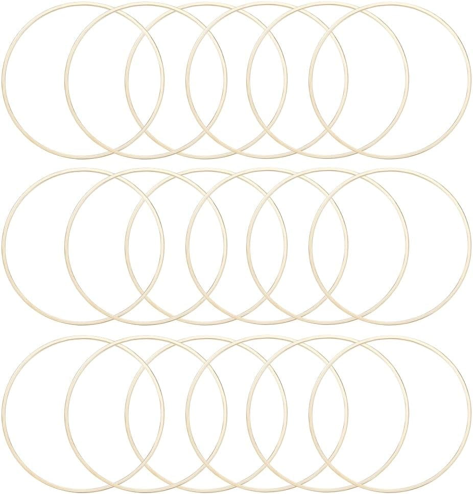 1 Box 20Pcs 40mm Linking Rings 24K Gold Plated Smooth Single Loop ...