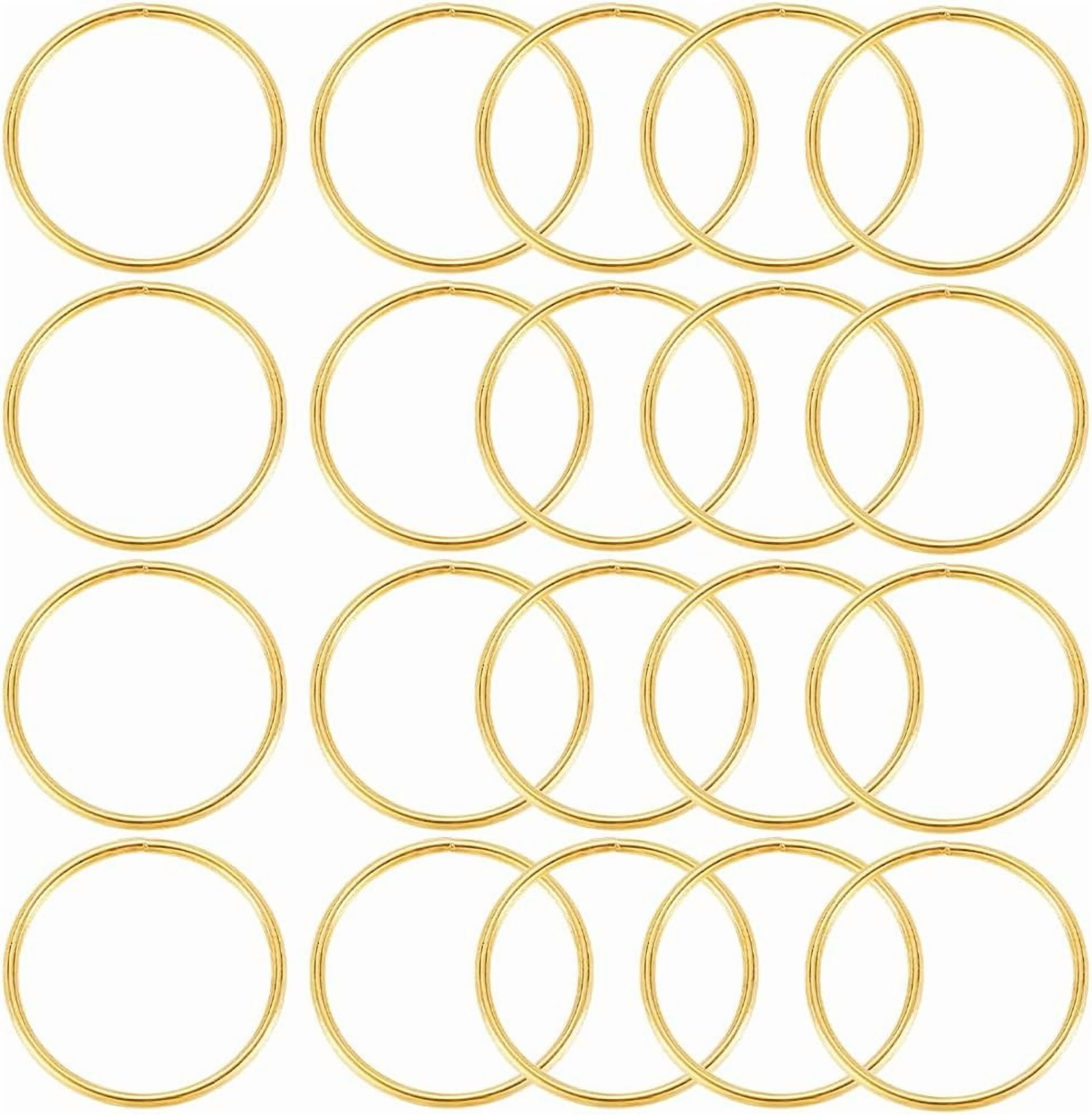 1 Box 20Pcs Metal O Rings 45mm(1.8") Gold O Ring Buckles Multi Purpose ...
