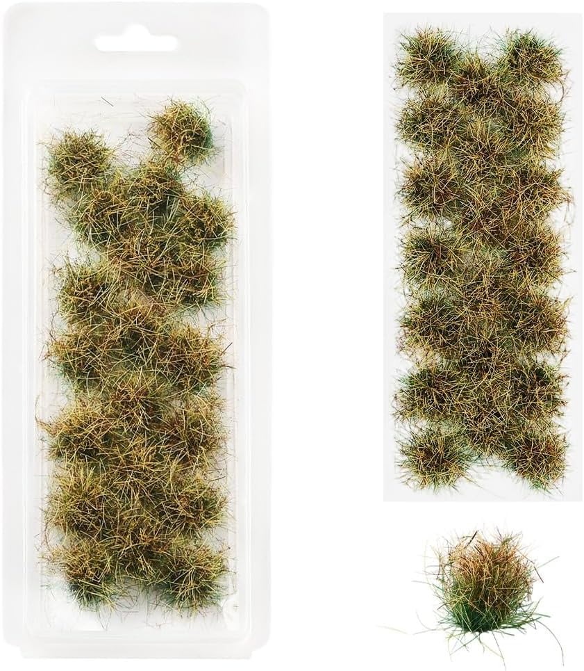 1 Box 20Pcs Mini Grass Tufts Model Railroad Static Grass Bulk Resin ...