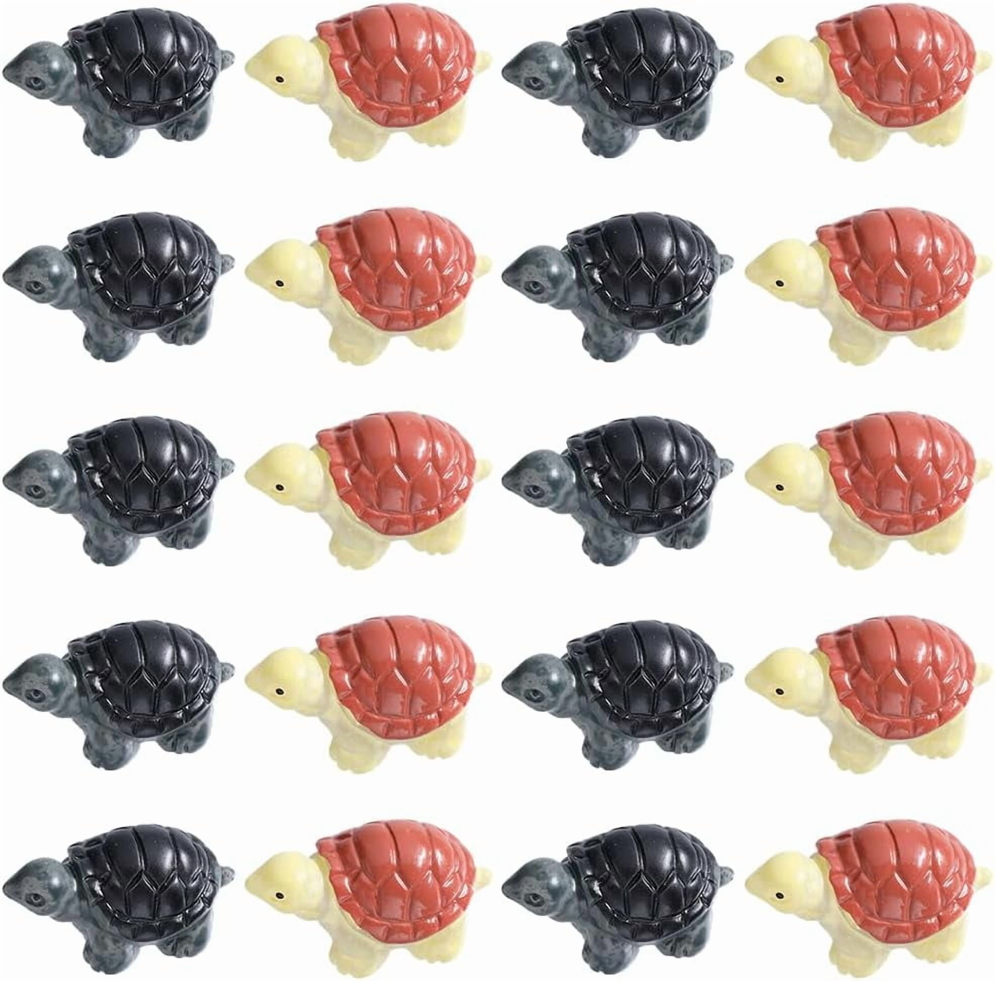 1 Box 20Pcs Tiny Tortoise Figurines Turtle Resin Figurines Miniature ...
