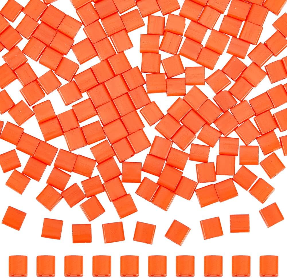 1 Box 240Pcs Tila Beads 5x5mm Red Japanese Seed Beads Square Glass ...