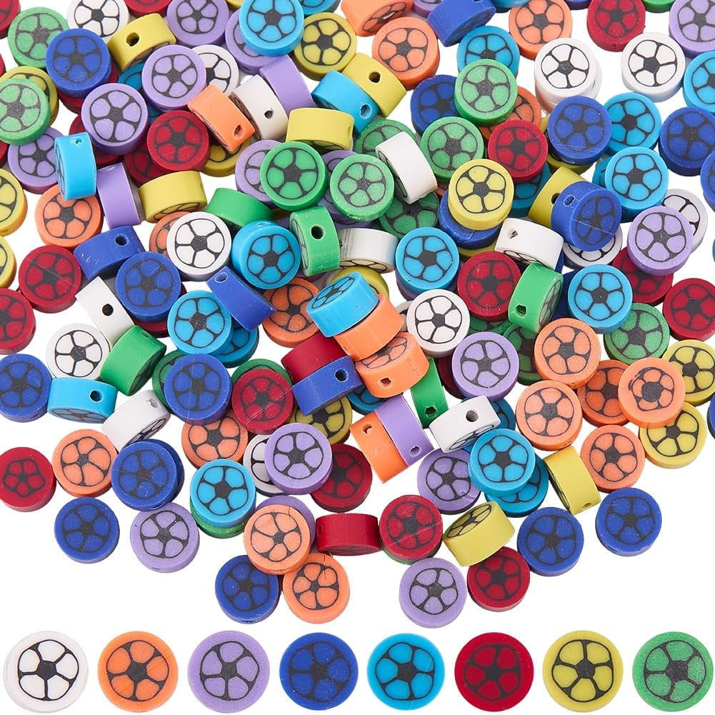 1 Box 240pcs 8 Colors Polymer Clay Beads Balls Sport Clay Beads Small ...
