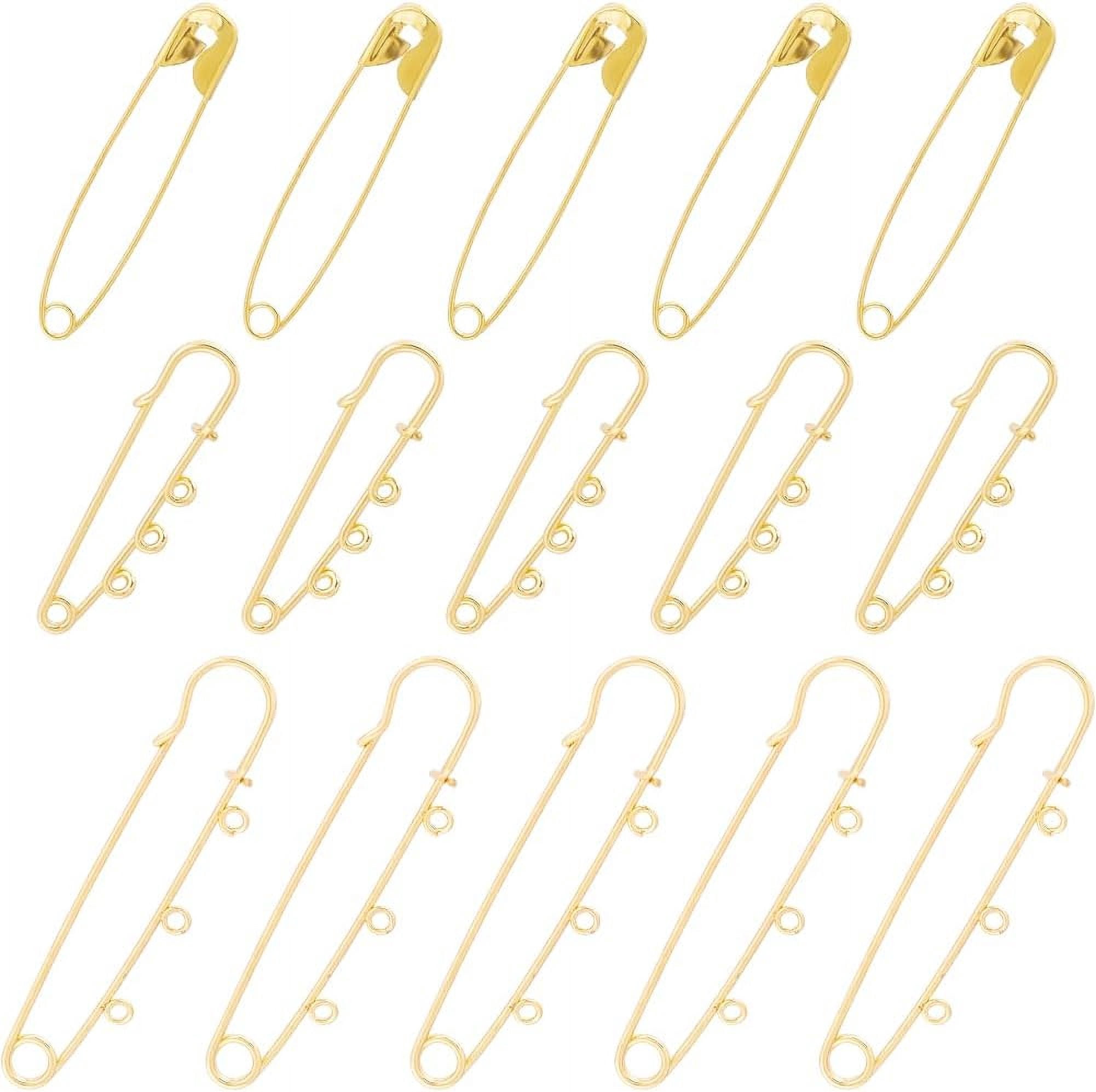 1 Box 24Pcs Large Safety Pins Big Safety Pins Heavy Duty Assorted Sizes ...