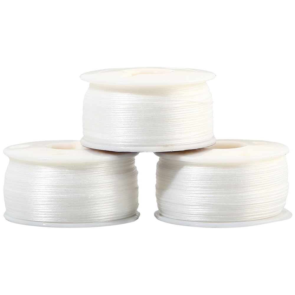 1 Box 3 Rolls 150 Yards 0.1MM White Nylon String Cord Special Super ...