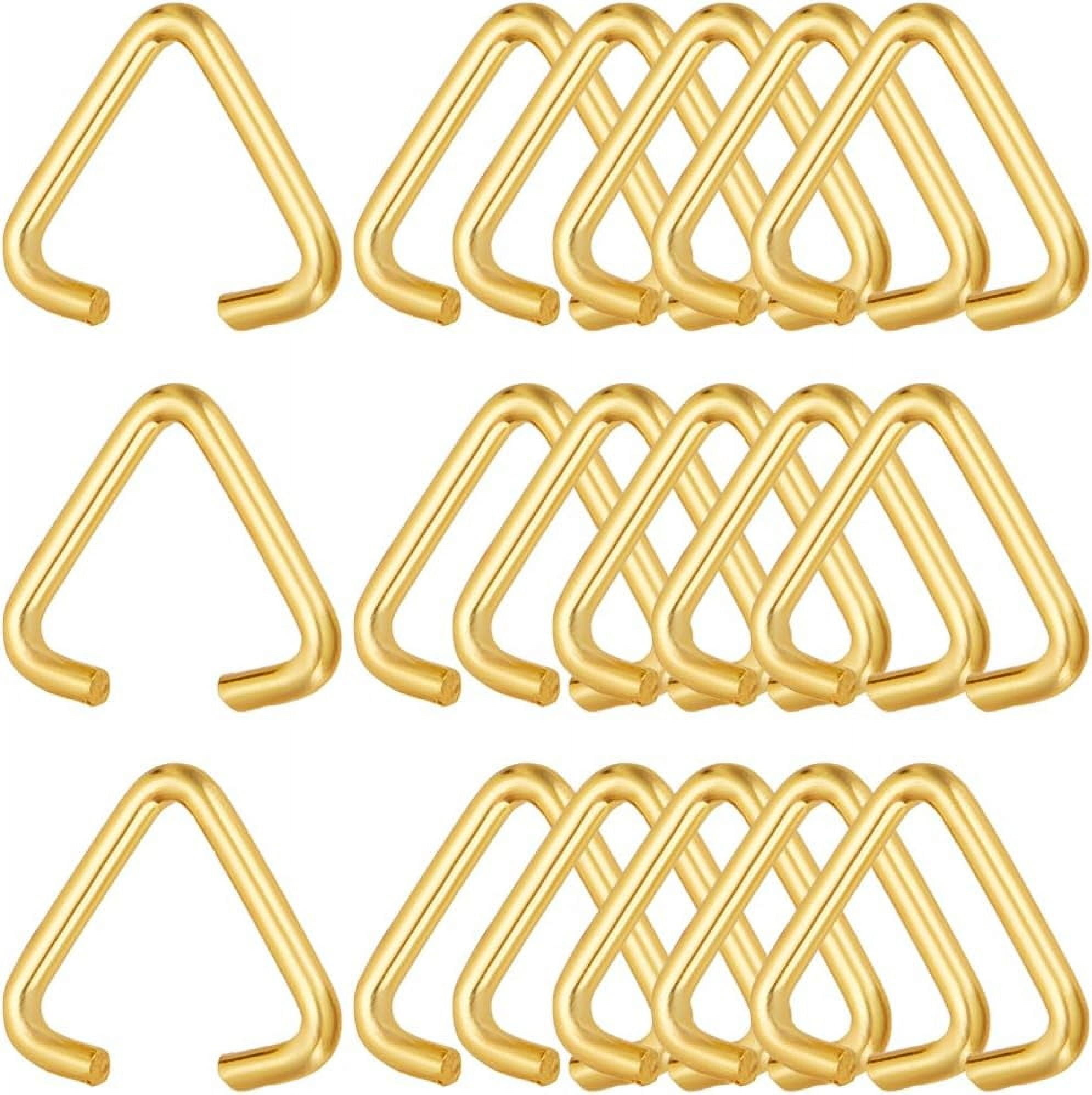 1 Box 300Pcs Triangle Open Jump Rings 12mm Iron Pinch Clip Bails Hang ...