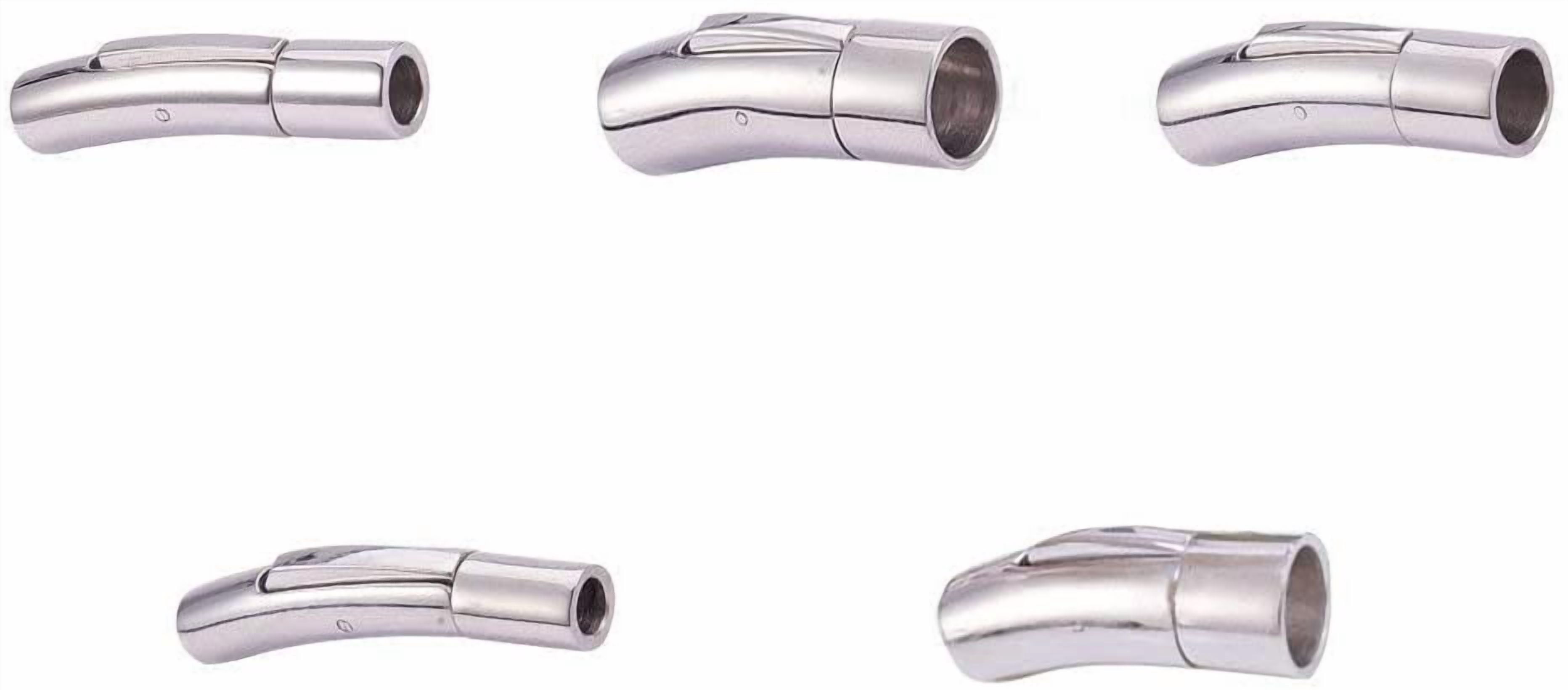 1 Box 304 Stainless Steel Bayonet Clasps Column Stainless Steel Color ...