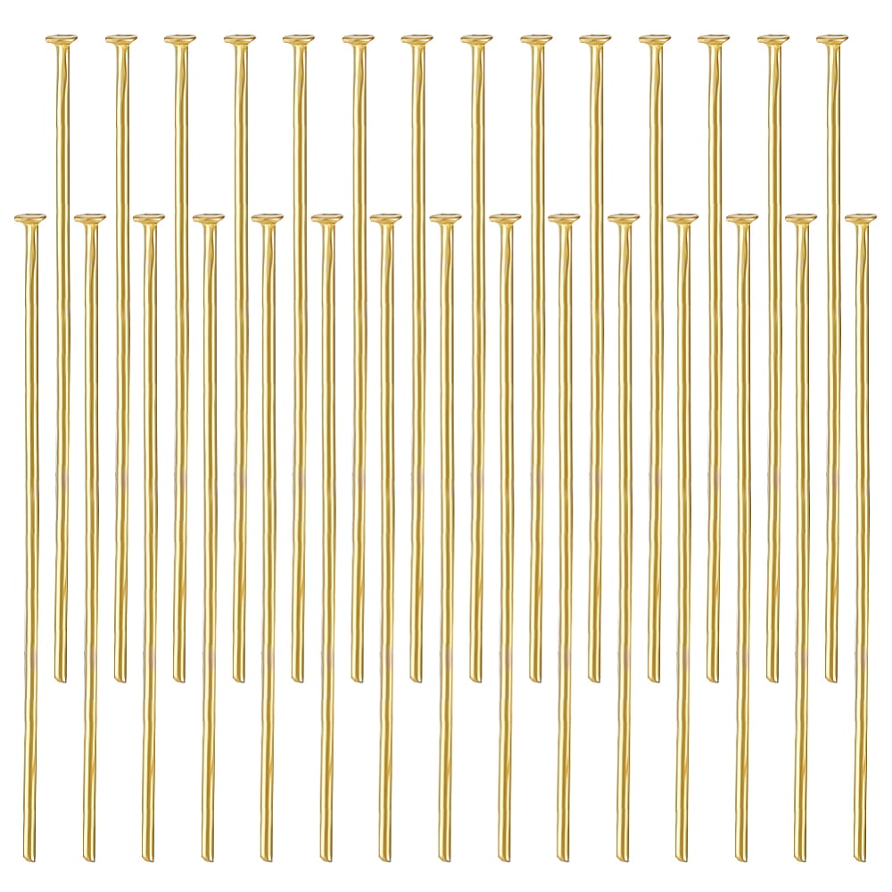 1 Box 304 Stainless Steel Flat Head Pins for Jewelry Making Real 16K ...