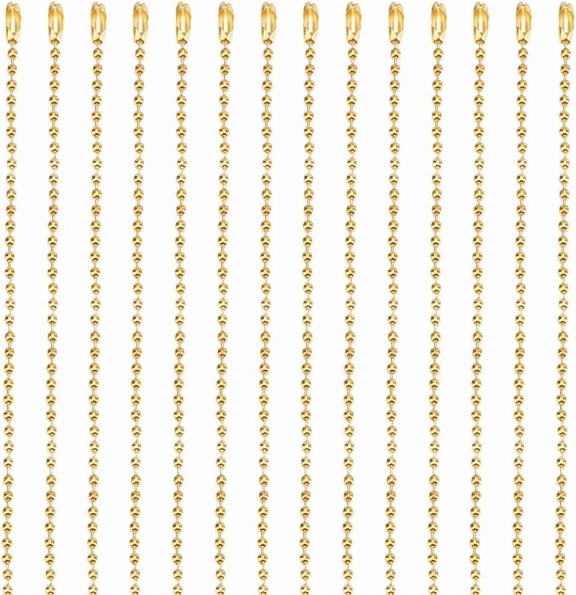 1 Box 30Pcs 24 Inch Ball Chain Necklace Bulk Gold Ball Bead Necklace ...
