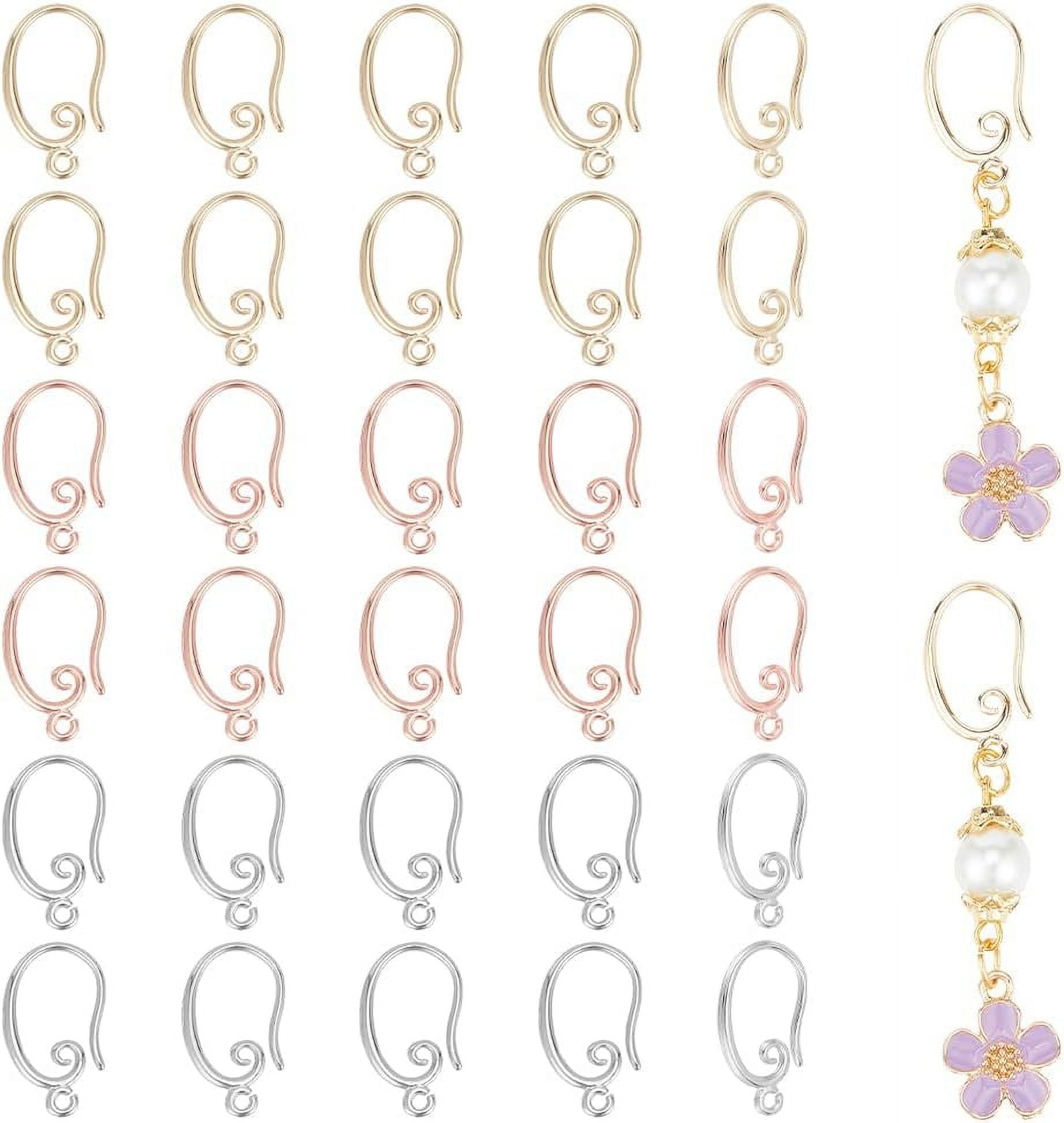 1 Box 30Pcs 3 Colors 14K Real Gold Plated Brass Earring Hooks French ...