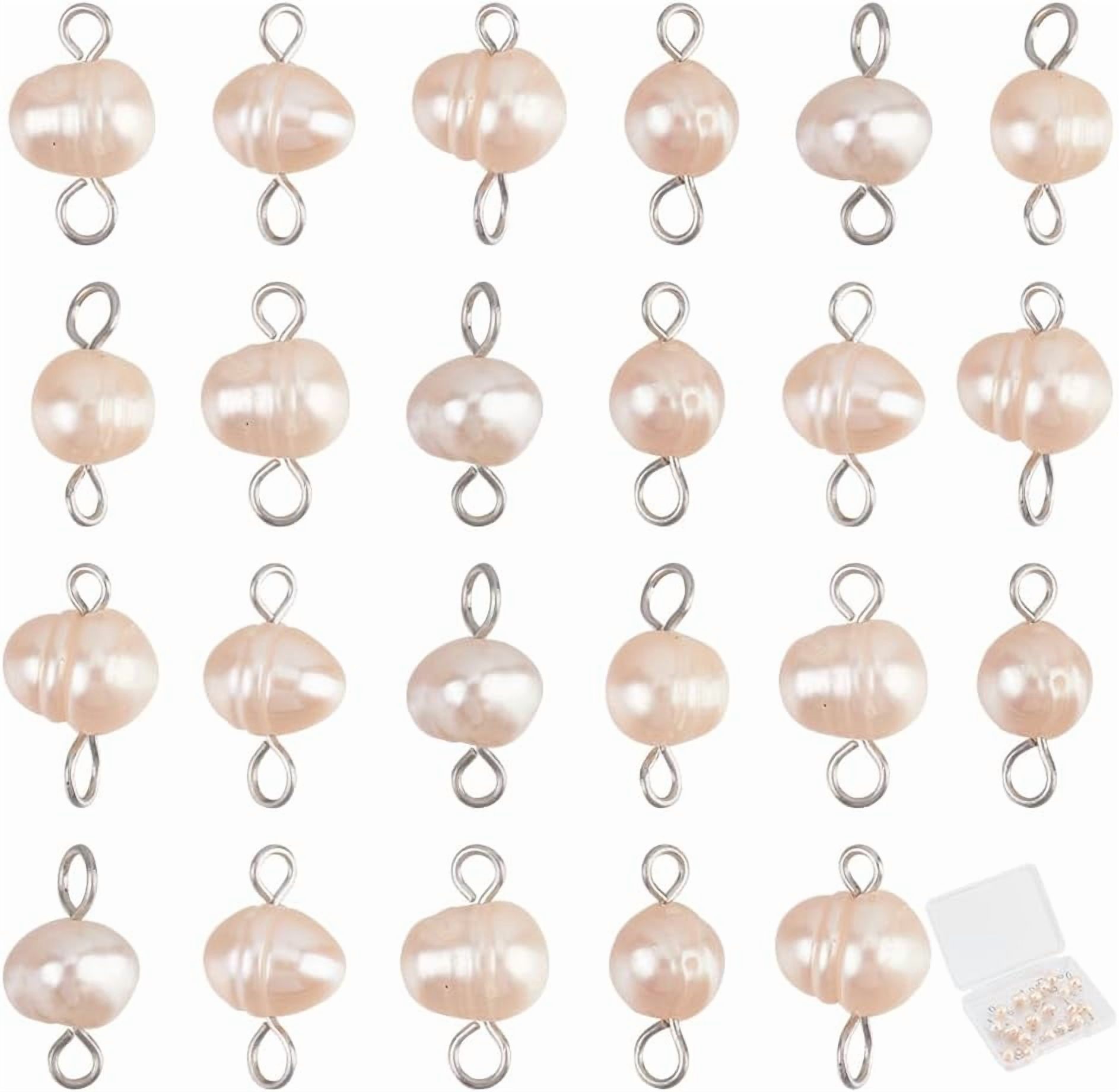 1 Box 30Pcs Freshwater Pearl Charm Natural Pearl Charms Bulk Small ...