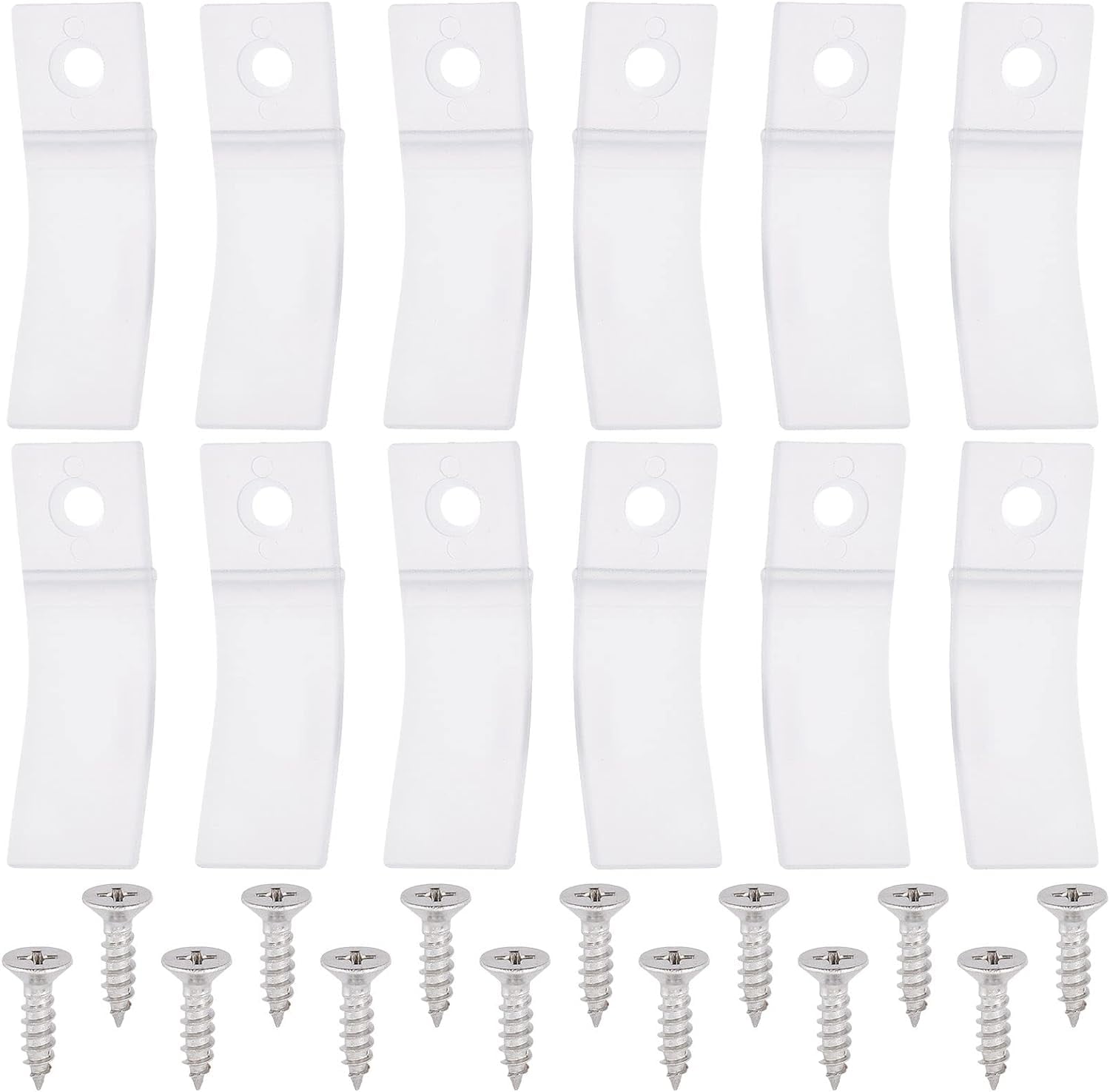 1 Box 30Pcs Non Slip Drawer Stops 6x1.6cm Clear Plastic Rectangle ...