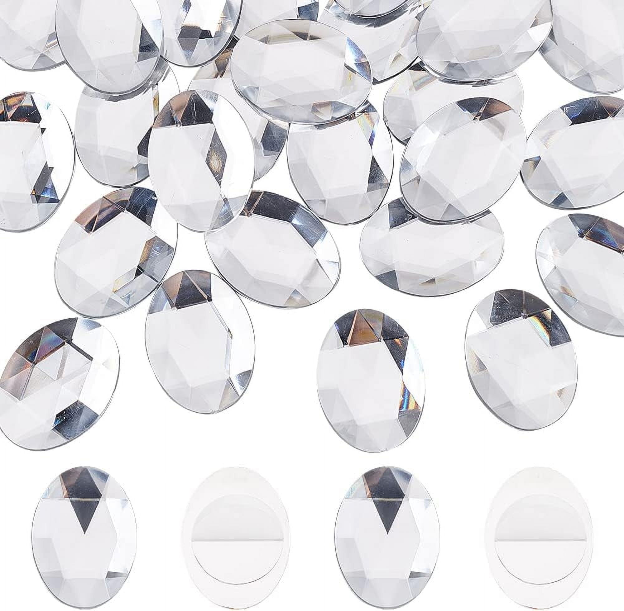 1 Box 30pcs Self-Adhesive Acrylic Rhinestone Stickers for DIY ...