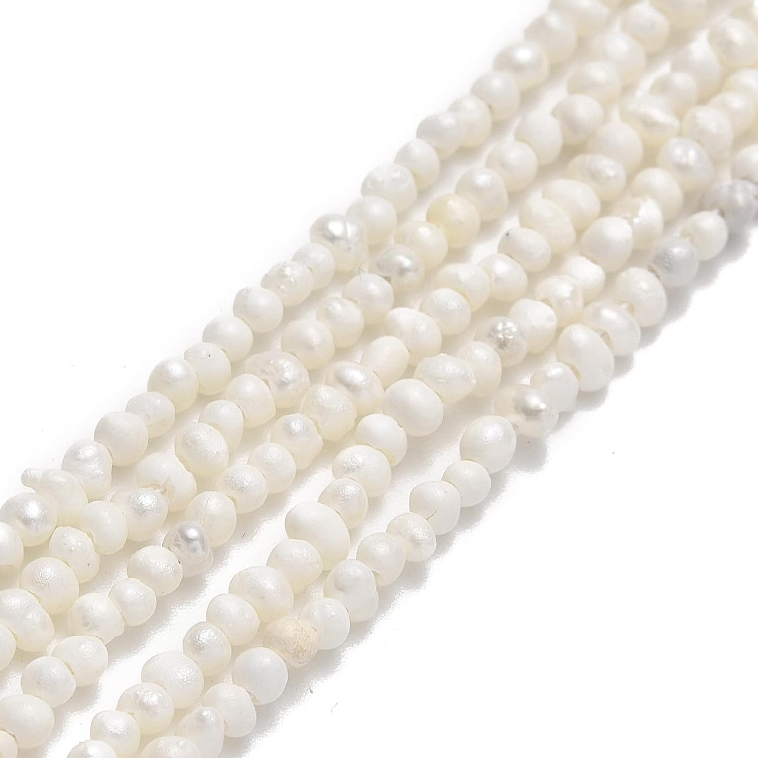 1 Box 310Pcs Natural Cultured Freshwater Pearl 2 Strand Potato Pearl ...