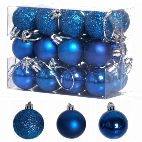 1 Box 3cm Home Christmas Tree Decor Ball Bauble Hanging Xmas Party ...