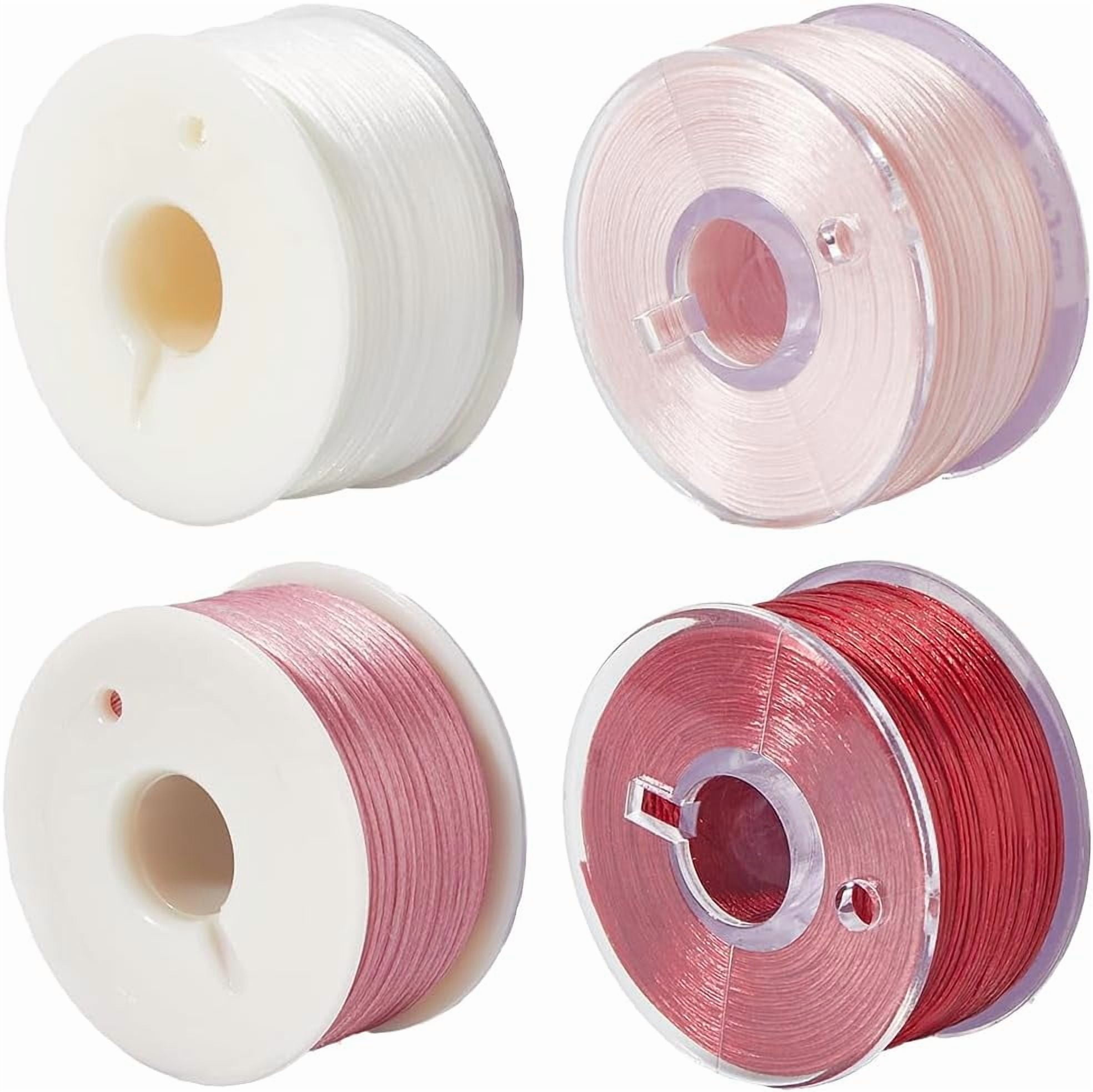 1 Box 4 Rolls 0.1mm Polyester Beading Thread Seed Bead String Thin High ...